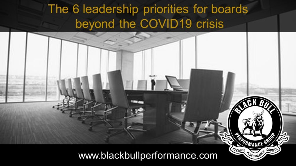 6 Board leadership priorities - Black Bull Performance Group